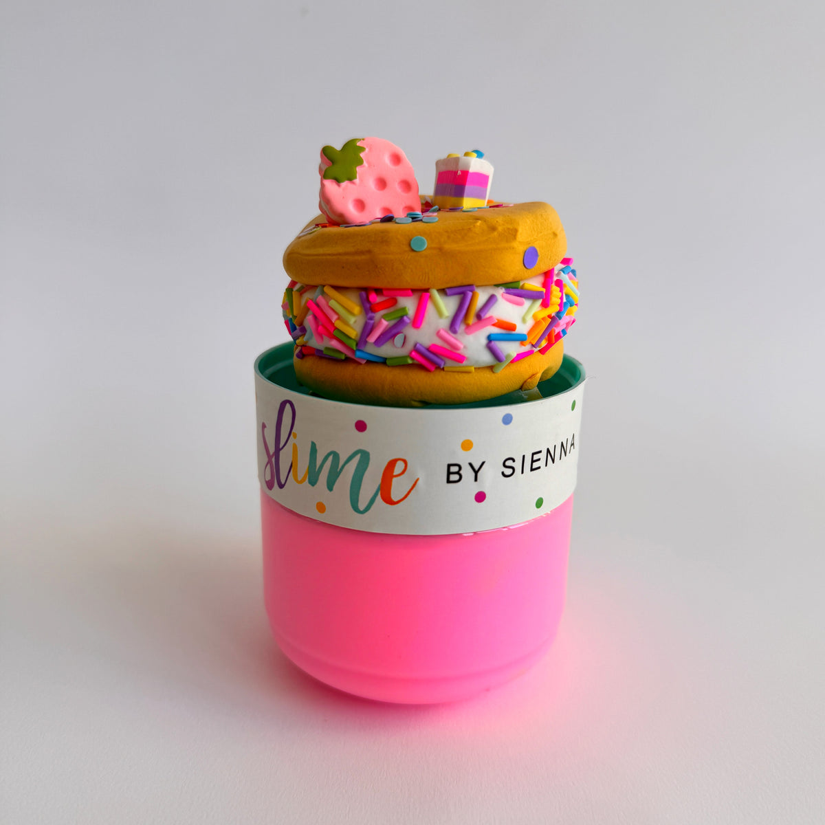 Pink Funfetti Cake (Large) Bubble Slime – Slime By Sienna