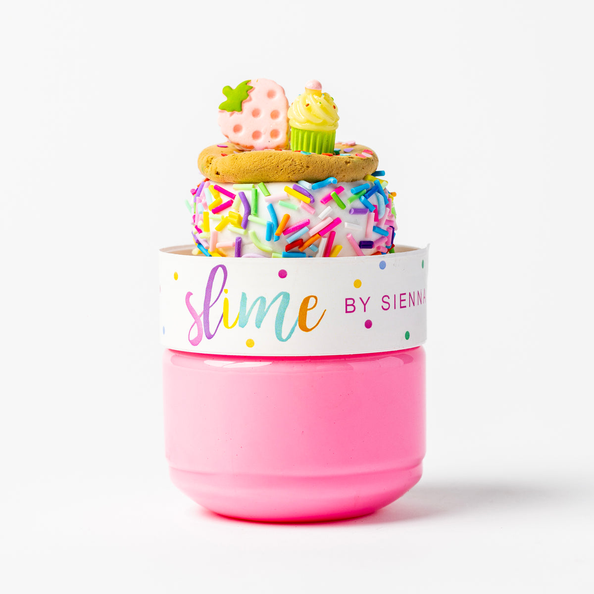 Pink Funfetti Cake (Large) Bubble Slime – Slime By Sienna